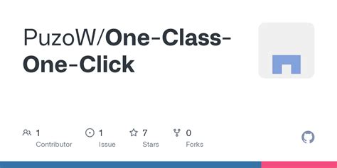 github puzow one class one click