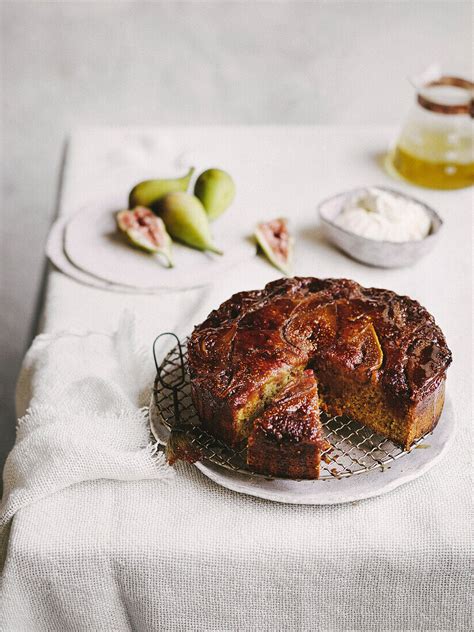 Fig And Raspberry Upside Down Cake License Image 13771018 Image