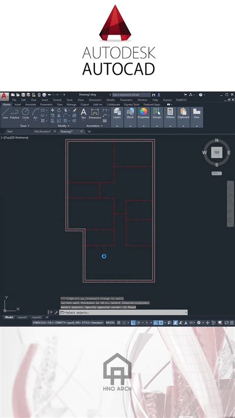 Exterior Wall Dimensions Autocad
