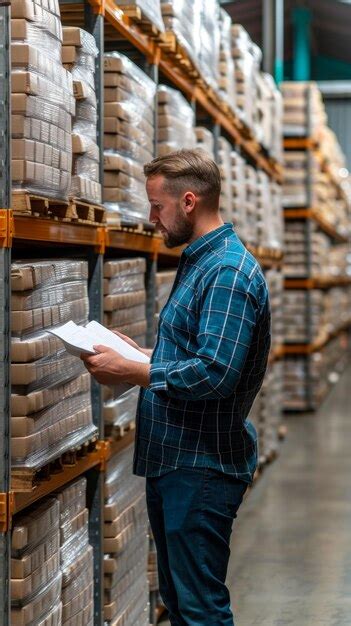 Logistics Analyst Examining Logistics Data Chart Premium Ai Generated