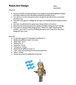 Robotic Arm Design By Wooley S Engineers TPT