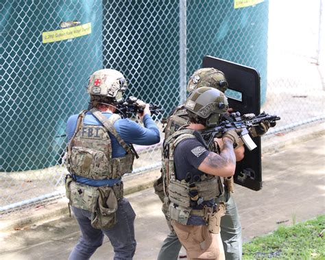 Fbi Hrt During An Active Shooter Exercise With A Scenario Comprised Of