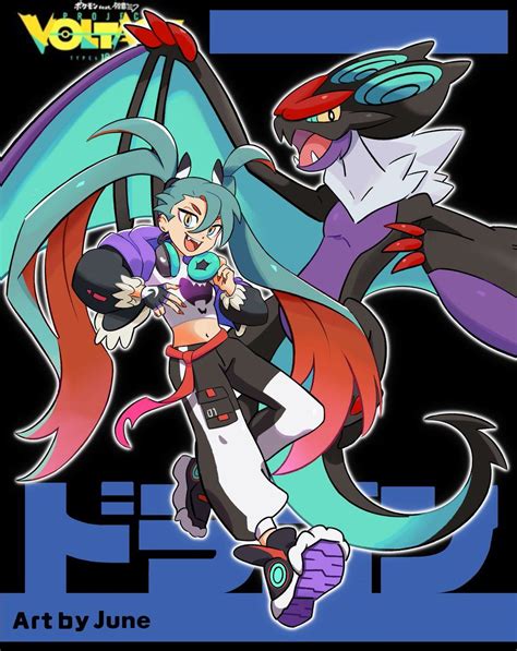 Miku X Dragon Type Miku Hatsune Chibi Anime Character Design Pokemon Gijinka