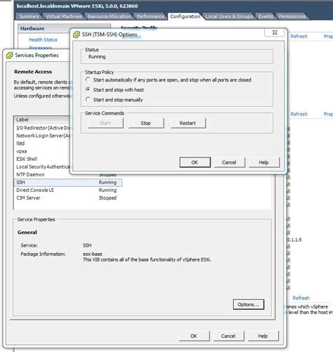 Enabling Ssh On Esxi 50 Switched On Tech Design