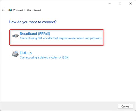 How To Set Up And Use Pppoe Internet Connections In Windows 11