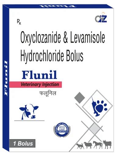 Flunil Oxyclozanide And Levamisole Hydrochloride Bolus For Clinical Packaging Type Box At ₹ 118