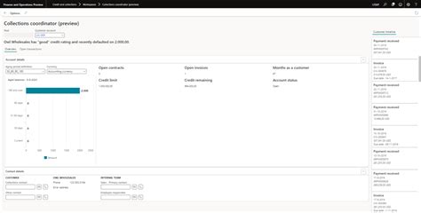 The New Collections Coordinator Workspace In D365fo