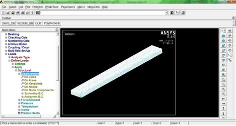 Capability And Application Of ANSYS Problem Anaysis Using APDL D Analysis Of Beam With