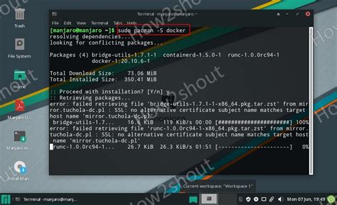 How To Install Docker Container On Manjaro Linux Linuxshout