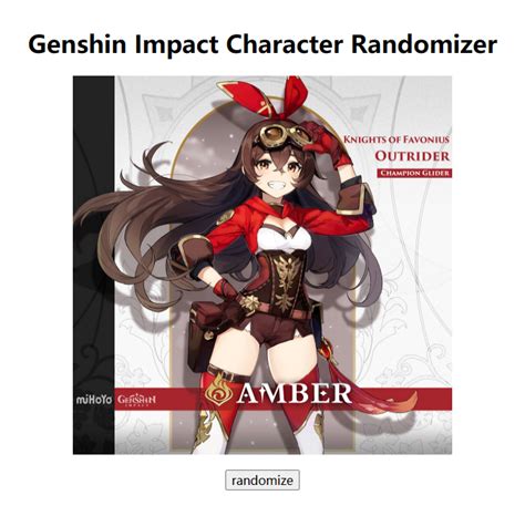 How To Use A Random Genshin Character Generator To Know And Create Your