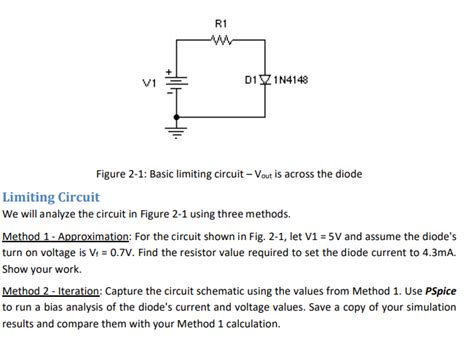 Solved Vi D11n4148 Figure 2 1 Basic Limiting Circuit Vout