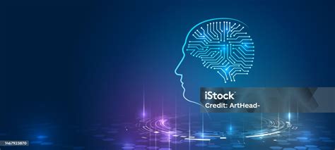 인공 지능의 추상적 인 얼굴 진한 파란색 배경에 입자가 있는 머리 실루엣 데이터 분석 데이터 과학 디지털 두뇌 벡터 소프트웨어 디지털 코드 네트워크 해석 0명에 대한 스톡