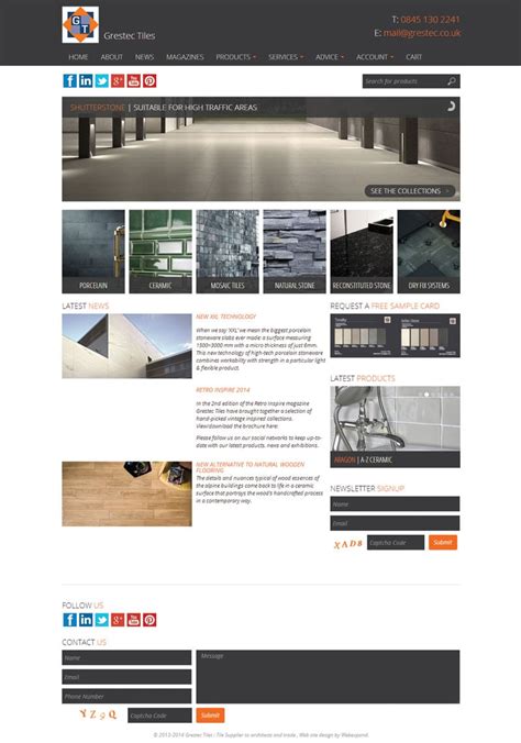 Tile Web Design From Webexpand Tile Company E Commerce Website Design