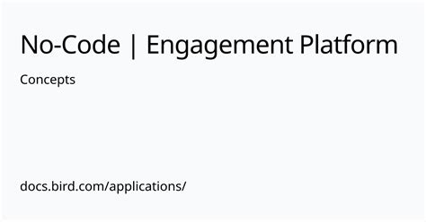 Concepts Bird Docs