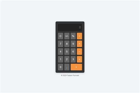 github withfabian calculator simple calculator for html and css