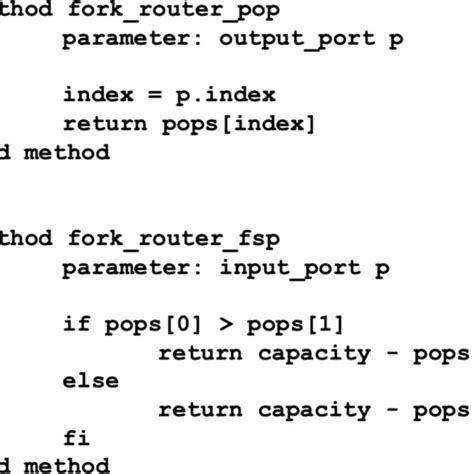 Pseudocode For The Pop And Fsp Methods Of A Fork Router Download