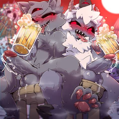 Rule 34 11 3 Eyes Alcohol Anthro Anthro On Anthro Balls Beer Beverage Biped Black Sclera