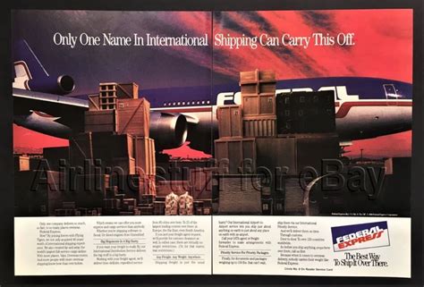 1990 Federal Express Mcdonnell Douglas Dc 10 Freighter Ad Cargo