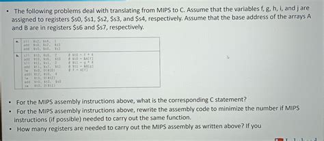 Solved The Following Problems Deal With Translating From