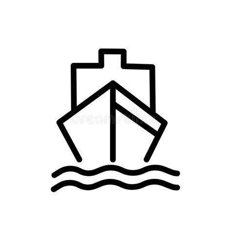 Ship Boat Vector Icon Stock Vector Illustration Of Ship 352077607