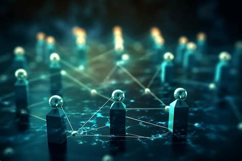 premium ai image internet network concept for communication with