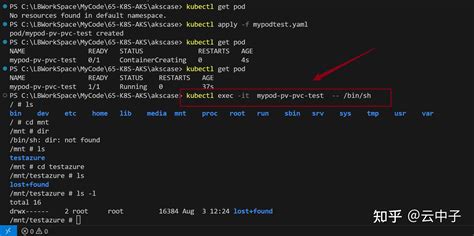 【azure k8s aks】进入aks的pod中查看文件，例如pvc volume mounts使用情况 知乎