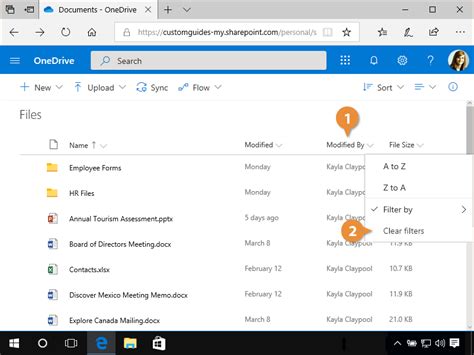 Sort And Filter CustomGuide