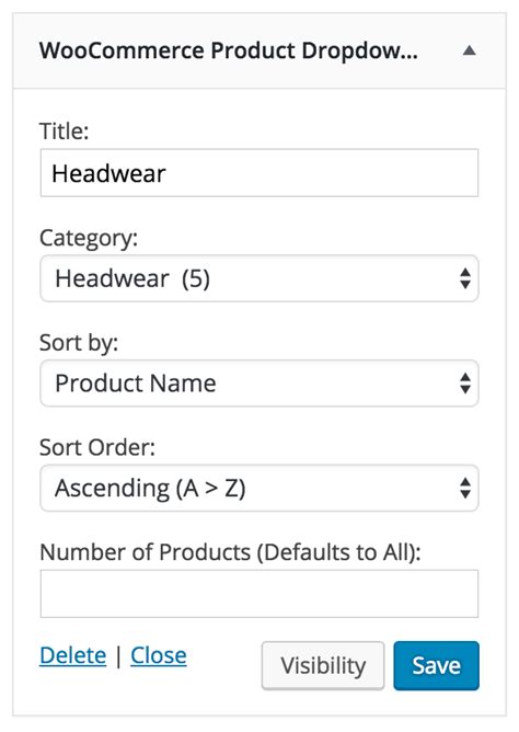 Plugin Release Product Dropdown Widget For Woocommerce Razorfrog Web Design San Francisco