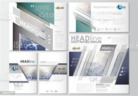 소셜 미디어 게시물 세트 비즈니스 템플릿입니다 커버 디자인 템플릿 플랫 Dna에 대한 스톡 벡터 아트 및 기타 이미지 Dna 개념 개념과 주제 Istock