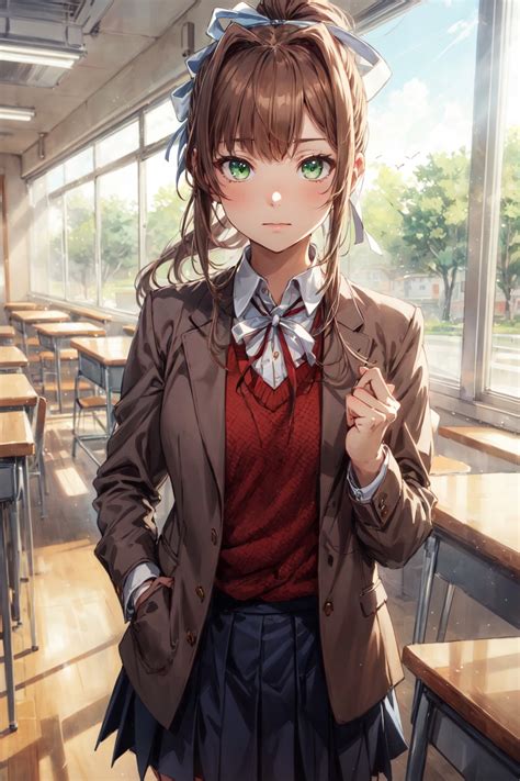 Monika Ddlc 8 By Artcave19 On Deviantart