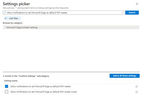 disable the set microsoft edge as default pdf reader nag via intune