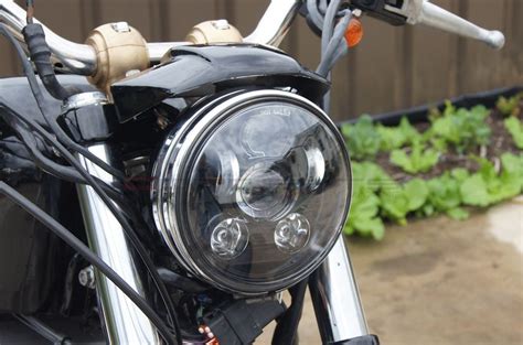 575 Black Six Projector Led Headlight Motorcycle Popular Among Harley