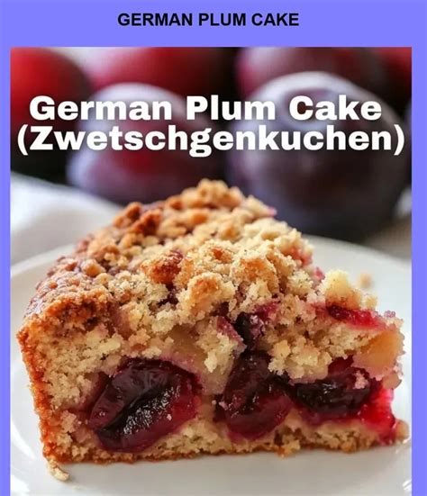 German Plum Cake