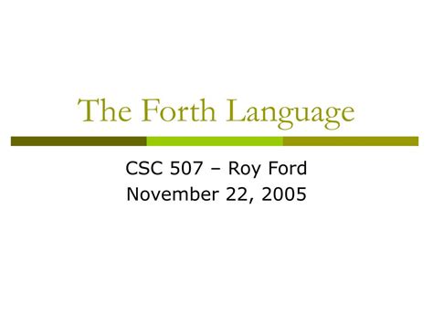 ppt the forth language powerpoint presentation free download id 797459