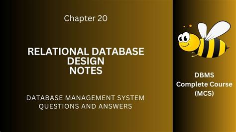Relational Database Design Notes Pdf Database Design Questions Answers Database Design