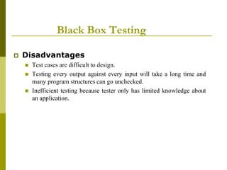 Black Box Testing PPTX