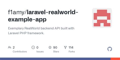 Github F1amylaravel Realworld Example App Exemplary Realworld