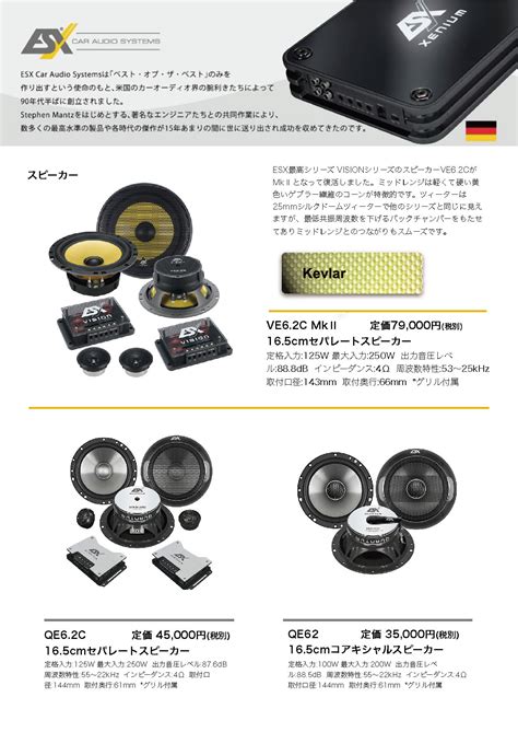 ESX Car Audio System United Sound ユナイテッドサウンド