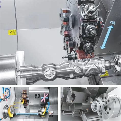 High Precision Double Dual Spindles Slant Bed Cnc Lathe Cnc Turning