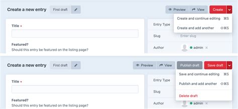 Where Is Save As Draft Button · Issue 5661 · Craftcms Cms · Github