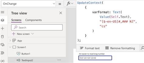 Format Number As A Currency In Power Apps Text Input Control