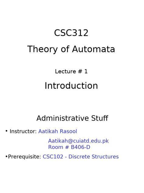 Lecture 1 Pdf Automata Theory Vertex Graph Theory