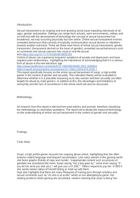 Introduction Intro Introduction Sexual Harassment Is An Ongoing And Ever Growing Social