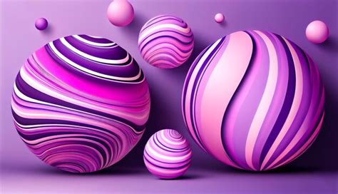 Premium Ai Image Abstract Background With 3d Marbled Spheres