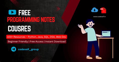 [free] programming notes and courses python java sql download link