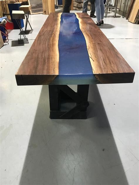 Live Edge Walnut And Epoxy Resin Coffee Table Chicago Fabrications