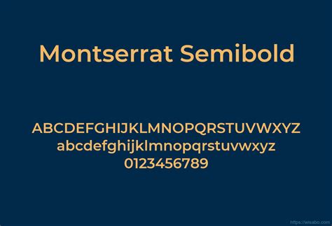 Montserrat Semibold Font Free Download [ttf Otf] Wisabo Fonts