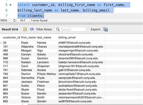 Solved Sql Question Write A Query To List All Customers Who