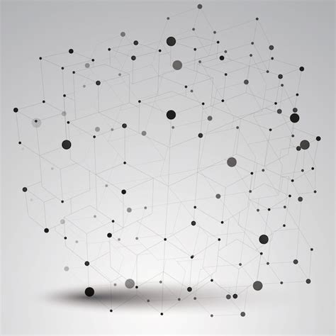 Premium Vector Asymmetric Vector 3d Abstract Construction With Black Premium Vector Asymmetric Vector 3d Abstract Construction With Black