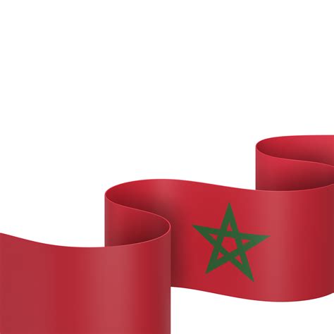 Morocco Flag Design National Independence Day Banner Element